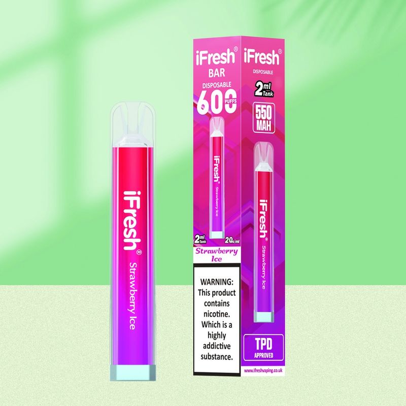 Mini Jumbo Fake Crystal Clear Vape Strawberry Disposable Vape